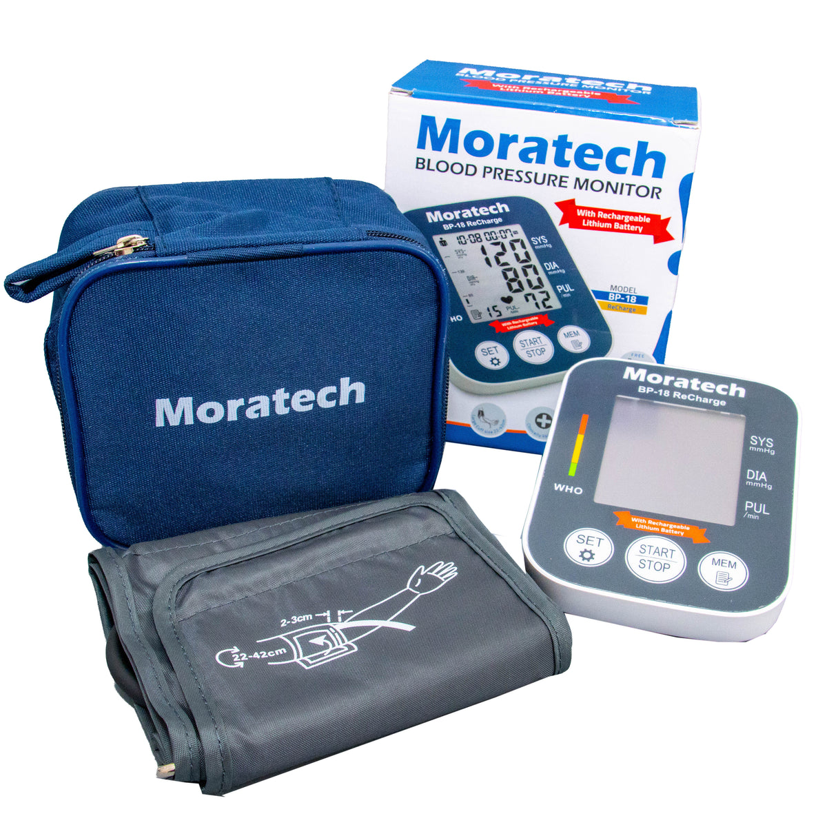 Moratech Rechargeable Blood Pressure Monitor — Hospital Warehouse Kenya