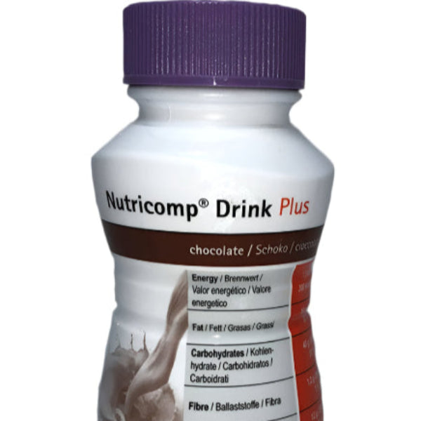 Nutricomp Drink Plus Strawberry - 200ml High Energy Sip Feed 1.5kcl ...